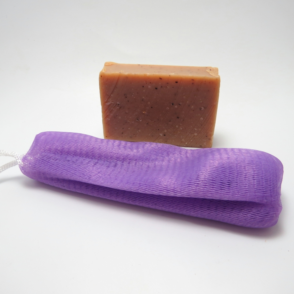 Mesh Soap Saver Loofah Puff Bag The Bathing Goddess